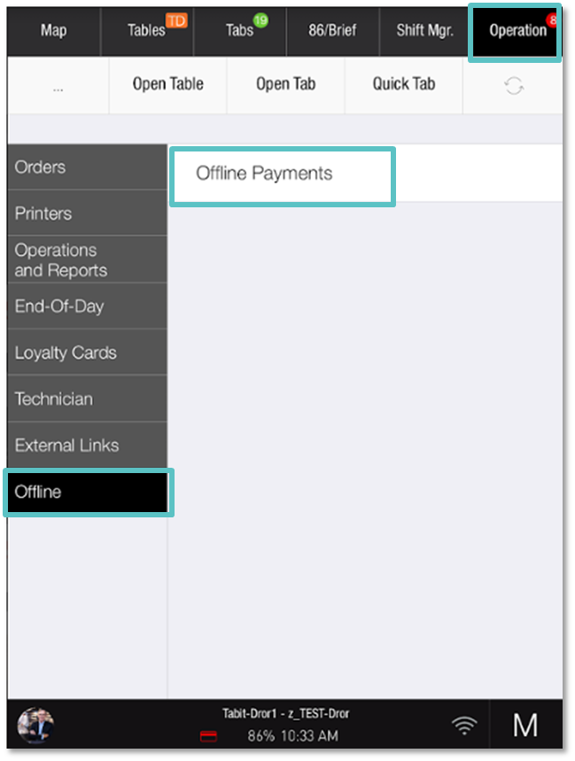 Setting up Offline Payments – Tabit Help Center