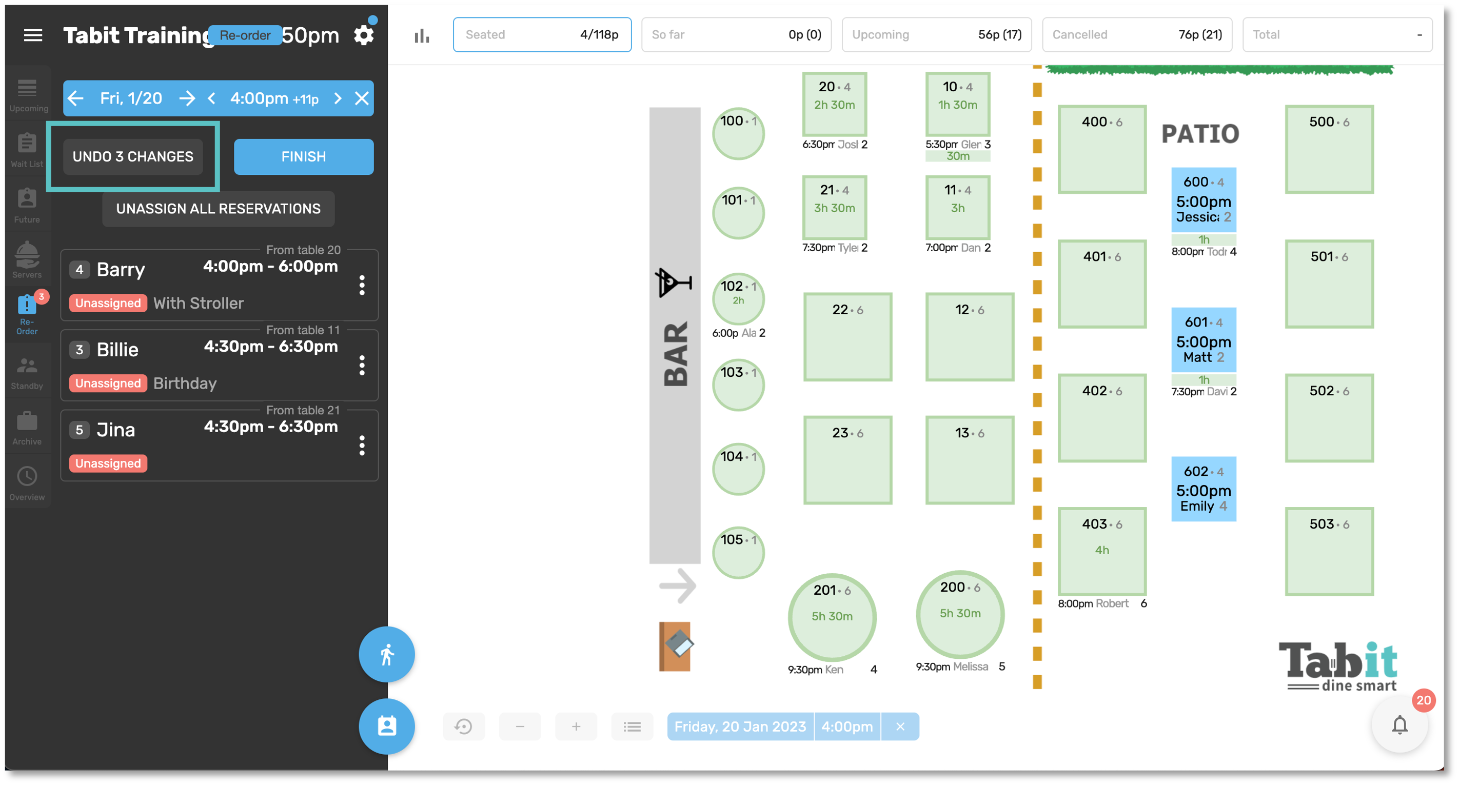 How do I cancel table re-ordering? – Tabit Help Center