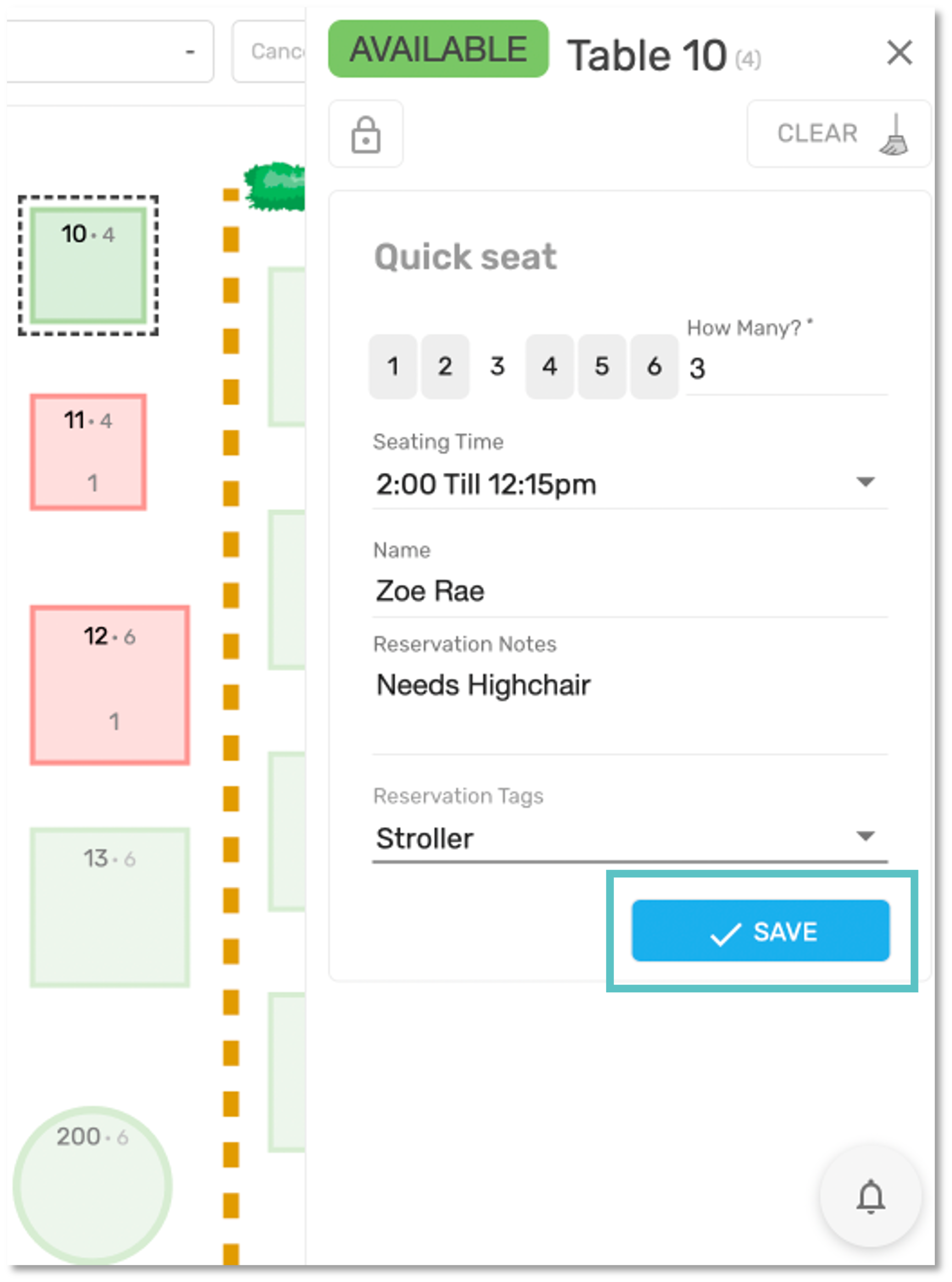 How to Quick Seat a Guest – Tabit Help Center