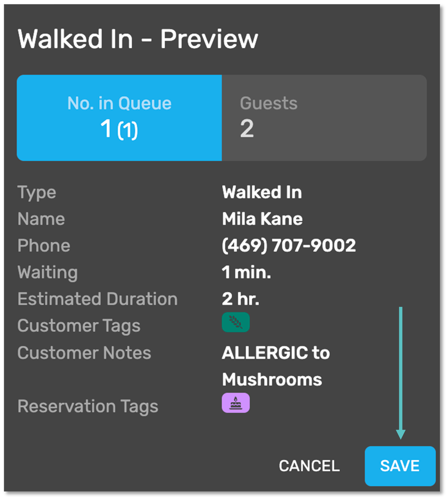 How to Add a Guest to the Waitlist – Tabit Help Center