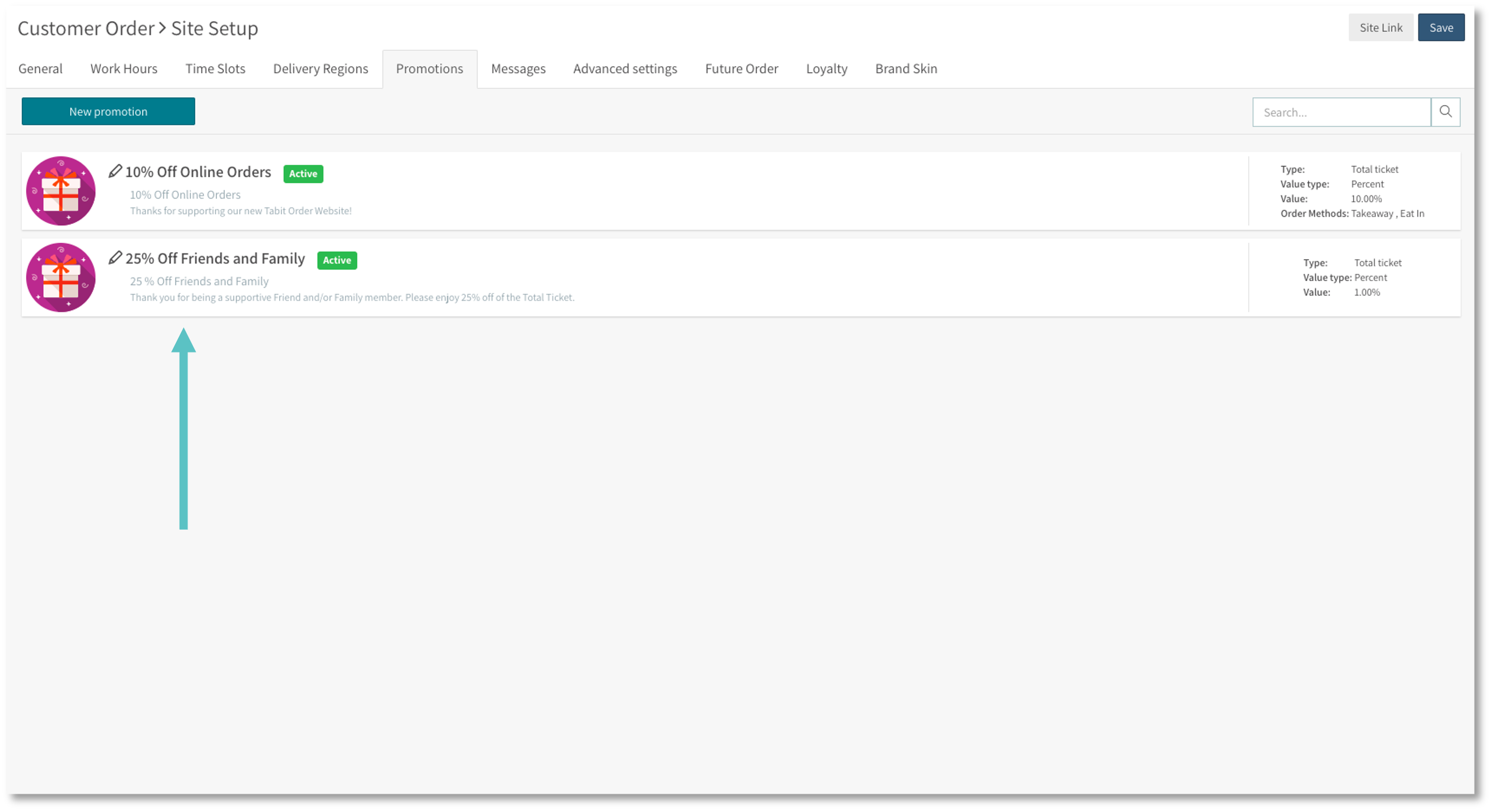 Adding a Promotion in Tabit Order – Tabit Help Center