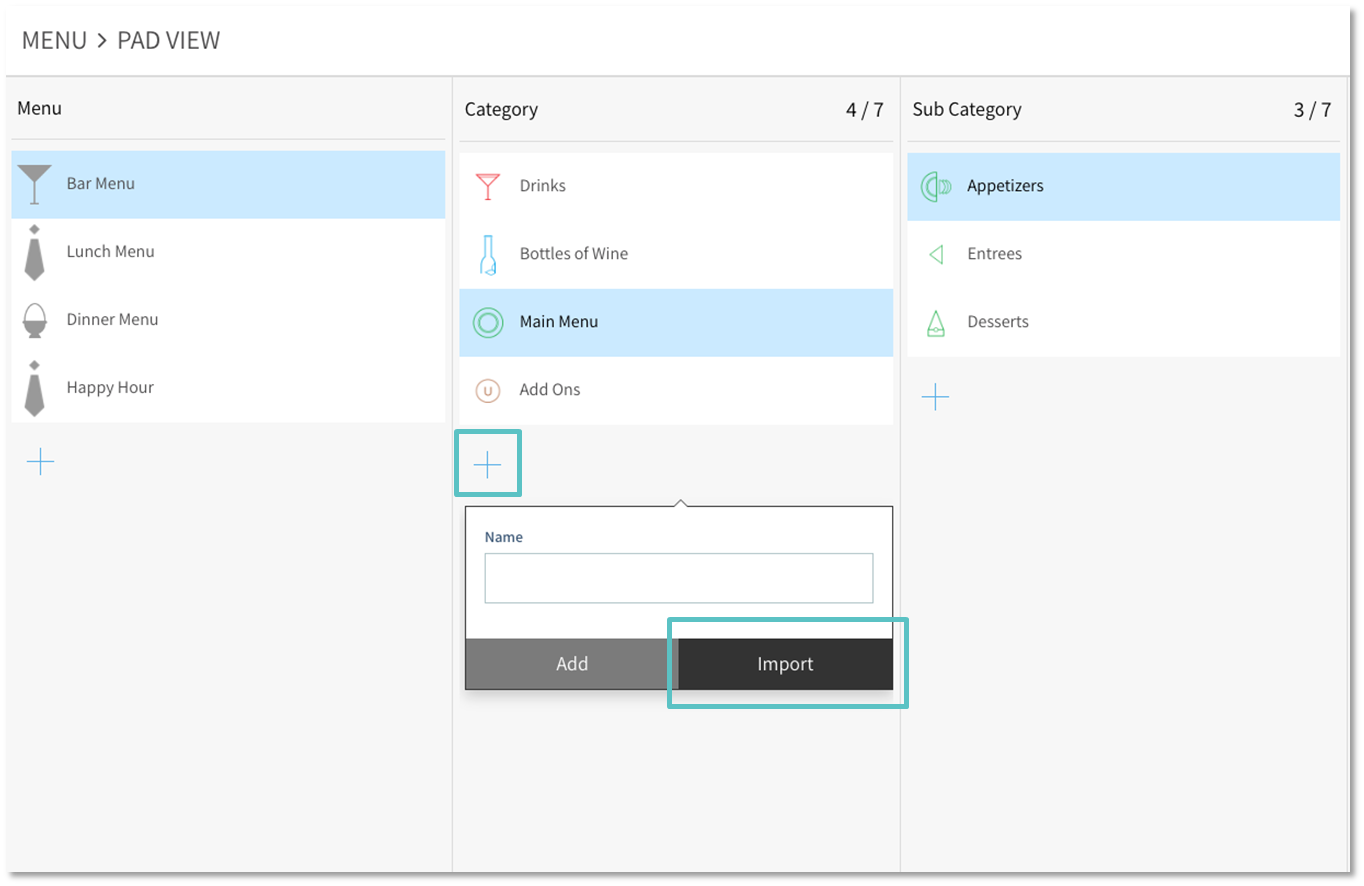 Adding a New Menu to PAD View – Tabit Help Center