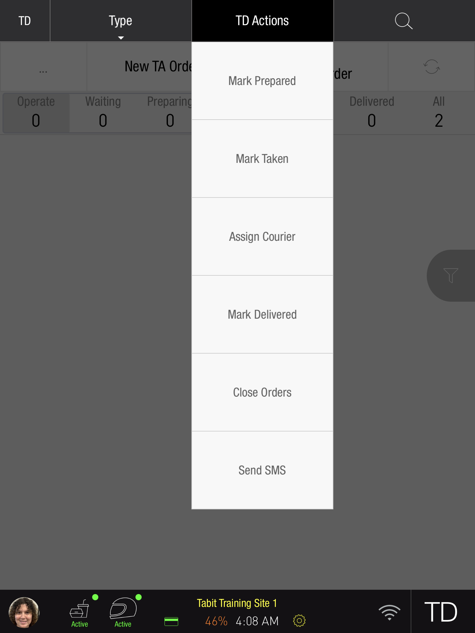 How to Perform Bulk TD Actions from the PAD – Tabit Help Center