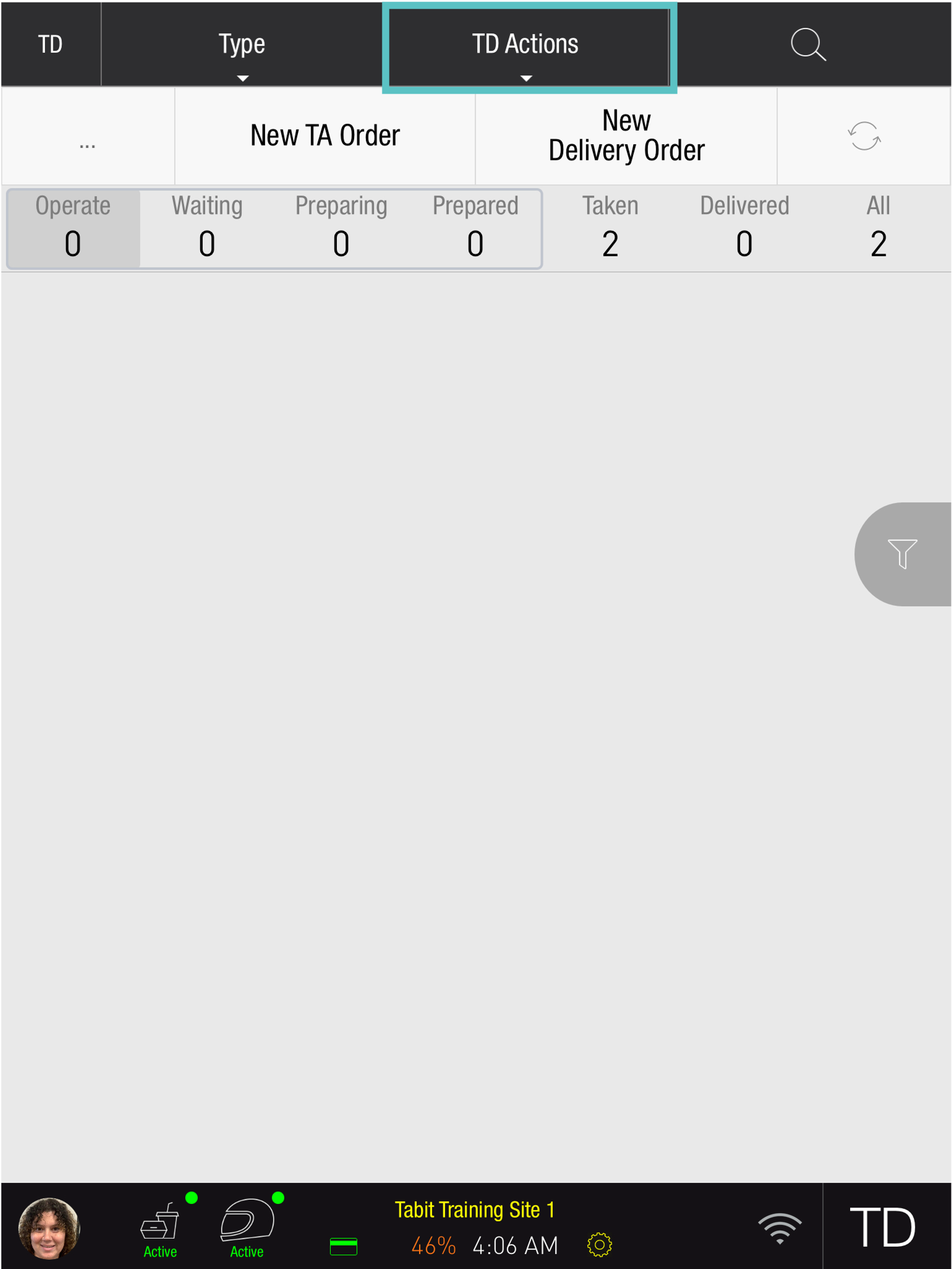 How to Perform Bulk TD Actions from the PAD – Tabit Help Center