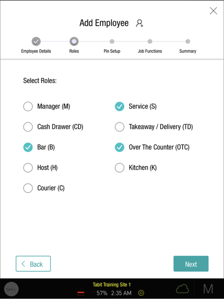 Adding a New Employee on the PAD – Tabit Help Center