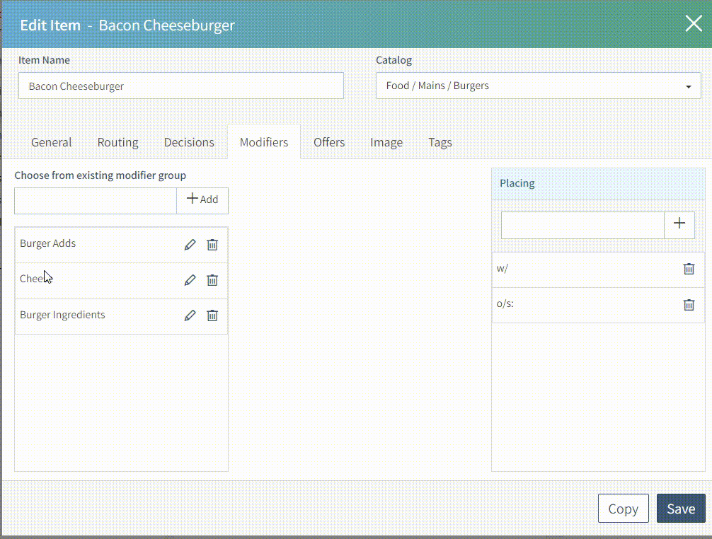 Managing Modifier Groups Display Order – Tabit Help Center