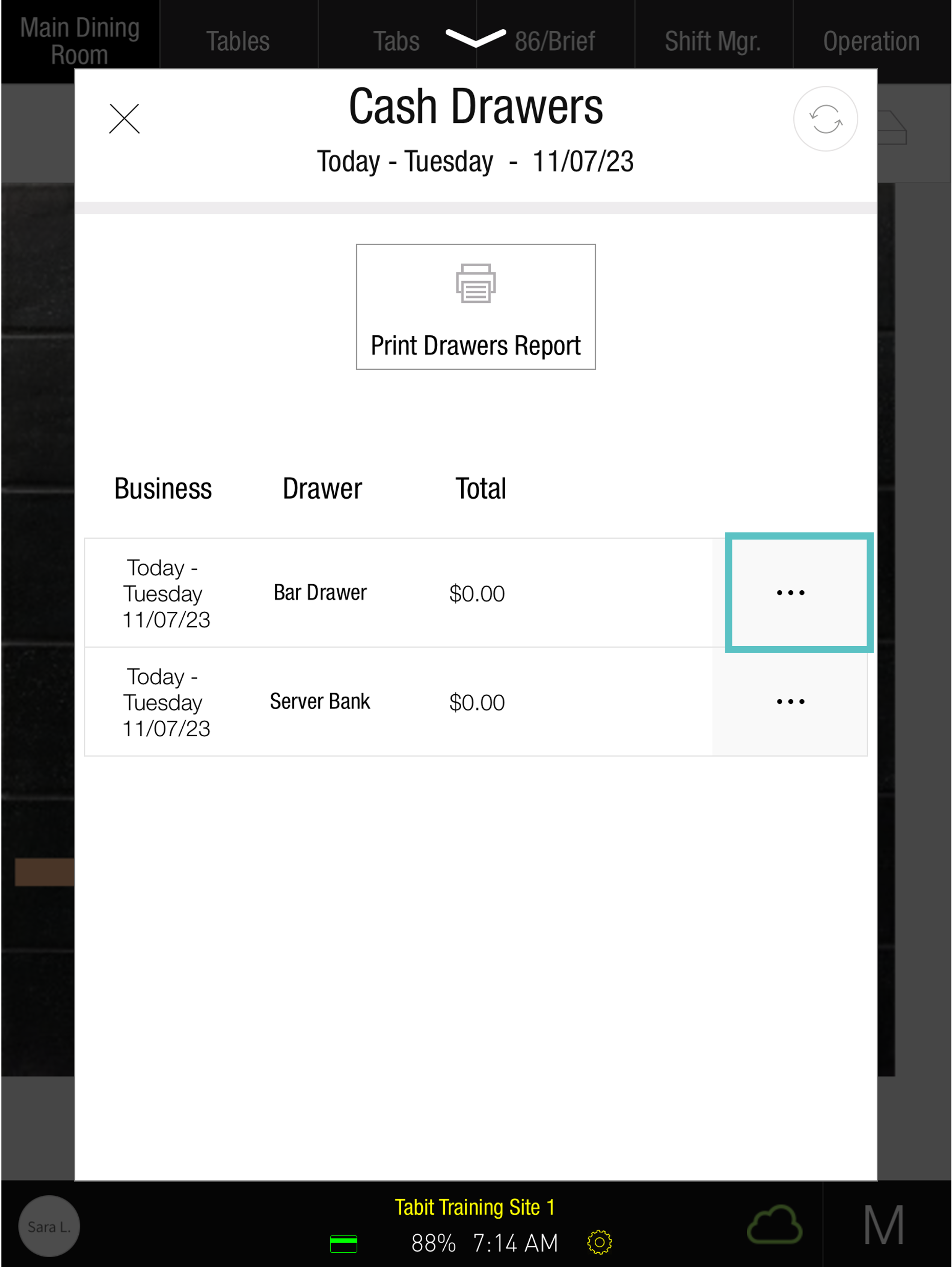 How to Pay In/Pay Out on the PAD – Tabit Help Center