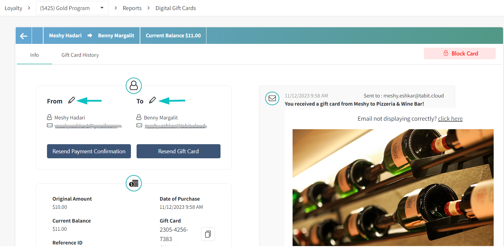Updating sender and recipient info in the Gift Card Shop – Tabit Help ...