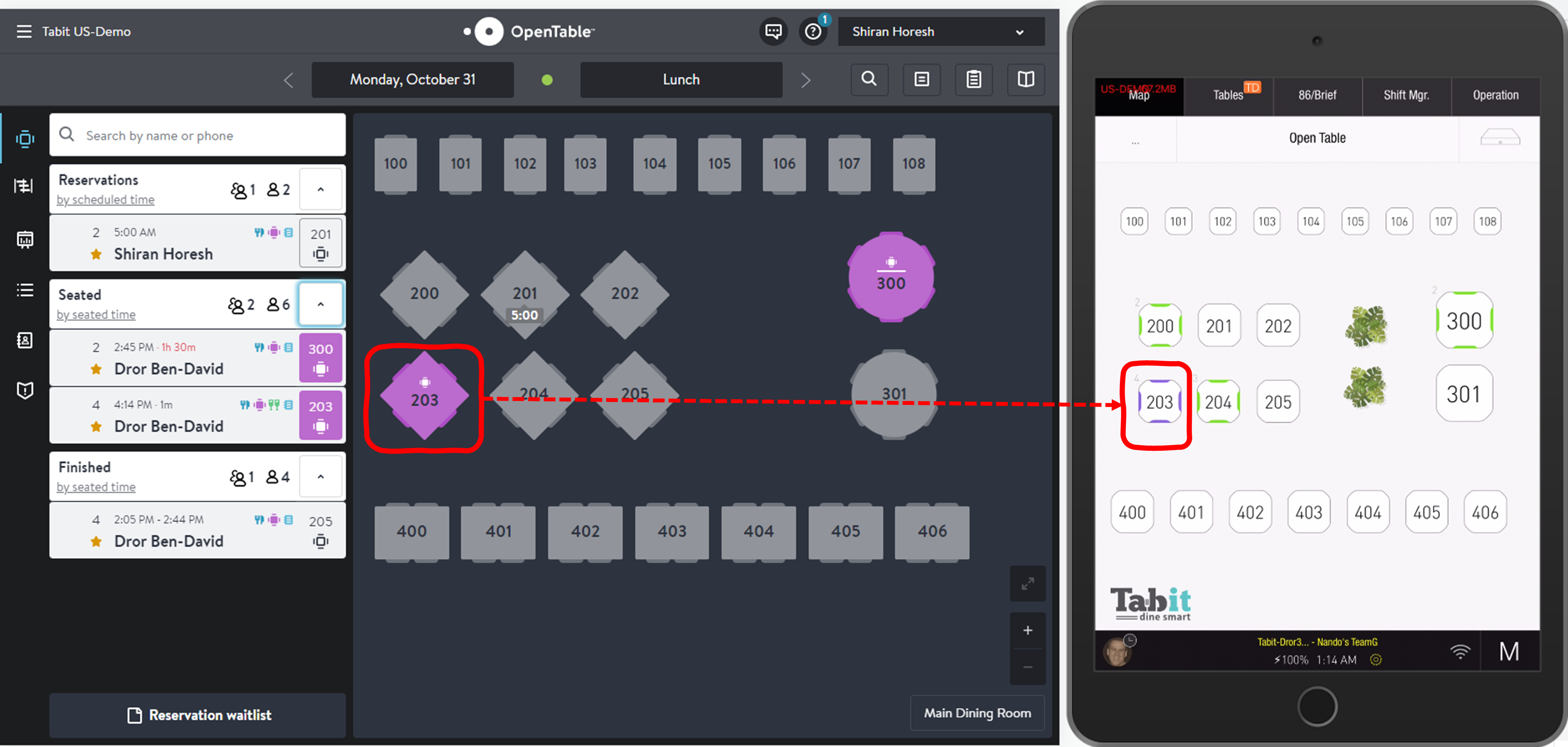 OpenTable Integration - Onboarding – Tabit Help Center