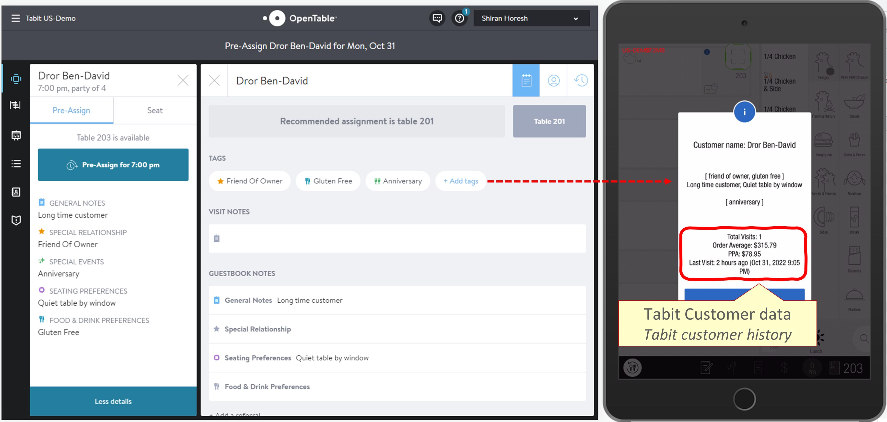 OpenTable Integration - Onboarding – Tabit Help Center