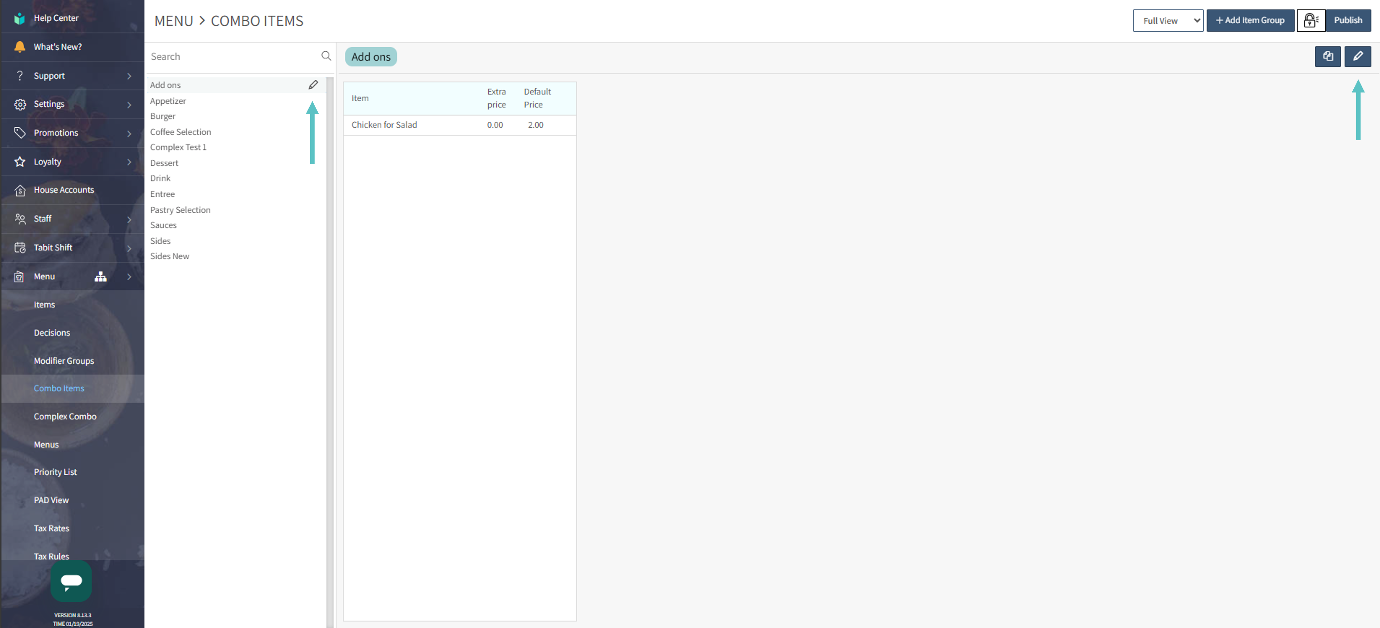 Adding additional price to combo items – Tabit Help Center