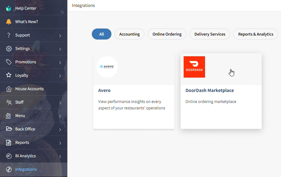 DoorDash Marketplace - Integration Onboarding – Tabit Help Center