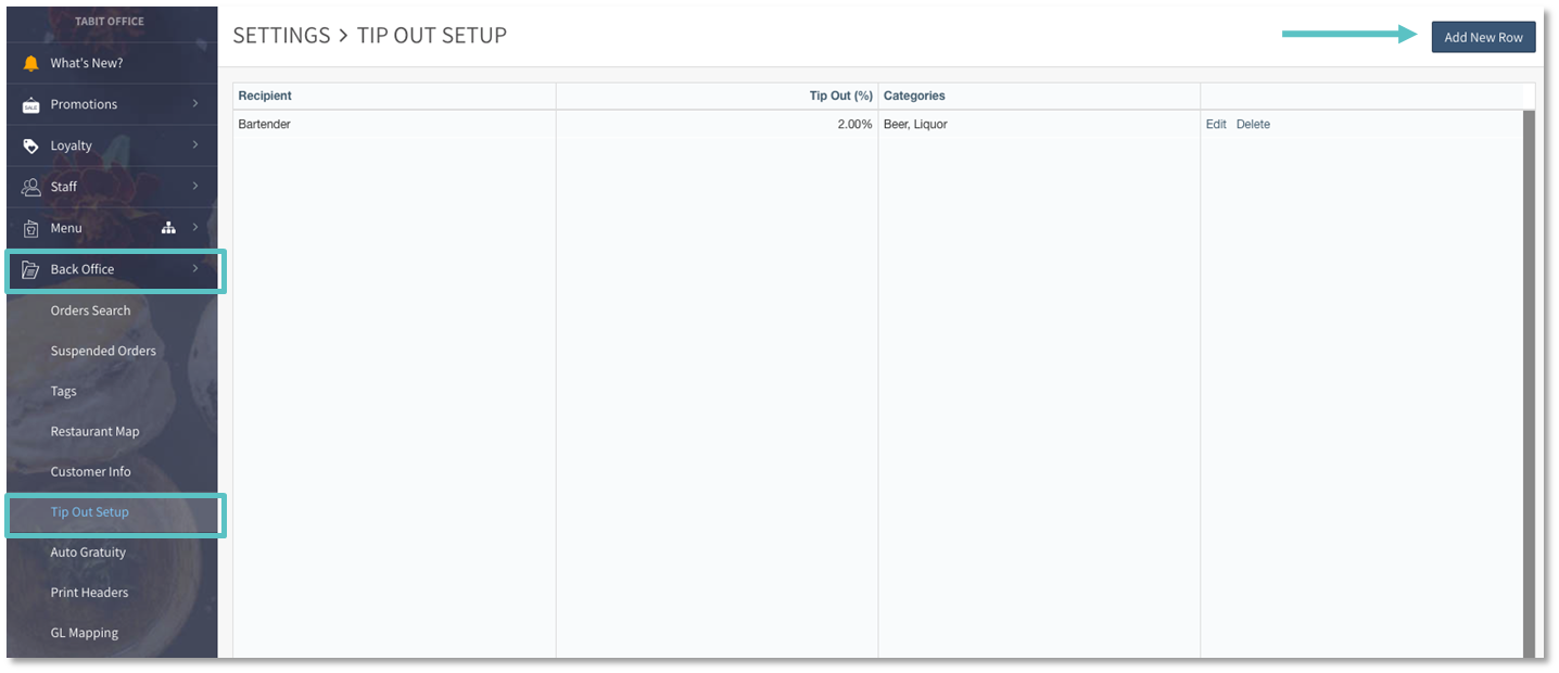 Tip Out Setup – Tabit Help Center