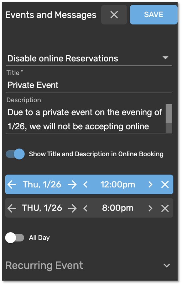 Adding and Deleting a Message in Tabit Guest – Tabit Help Center