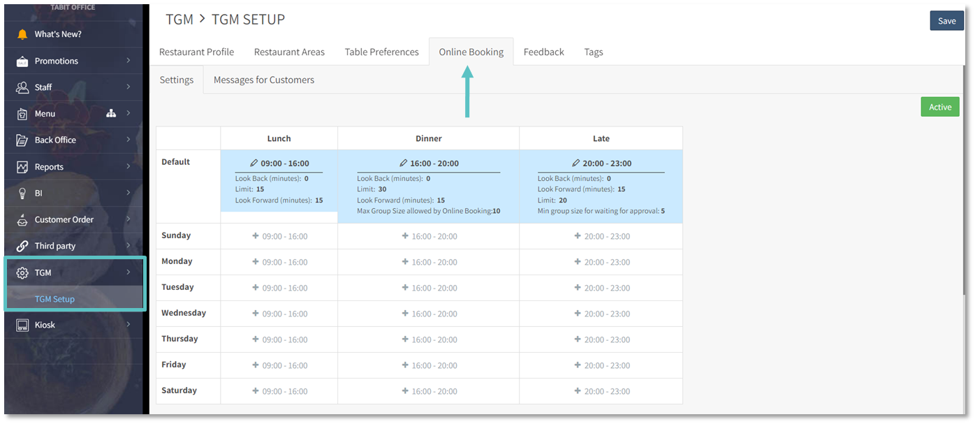 How to Update Seating Capacity for Online Booking – Tabit Help Center